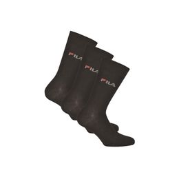 Kurzsocken Fila "Socken 3er Pack", Herren, Gr. 43-46, schwarz, Obermaterial: 80% Baumwolle CO. 18% Polyester PES. 2% Elasthan EL., Socken