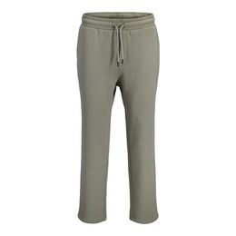 Jack & Jones Sweathose JACK & JONES "JPSTKANE BRADLEY UNCUFFED SWT PANTS NOOS", Herren, Gr. XS, N-Gr, vetiver, angeraute Sweatware, Obermaterial: 65% Polyester, 35% Baumwolle, unifarben, relaxed fit kn&ouml;chellang, Hosen Sweathose