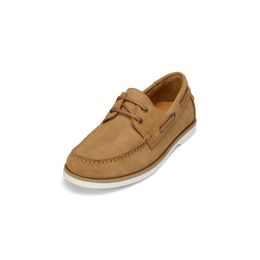 Marc O'Polo Bootsschuh MARC O'POLO "aus weichem Rindleder", Herren, Gr. 46, light taupe, Obermaterial: 100% Leder, unifarben, Schuhe Bootsschuh