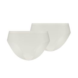 Slip Puma "Puma WOMEN MICROFIBER BRIEFS", Damen, Gr. XL, warm wei&szlig;, Microfaser, Obermaterial: 70% Polyamid, 30% Elasthan, k&ouml;rpernah, Unterhosen Slip, im Mid-Rise Design, mit elastischem Bund