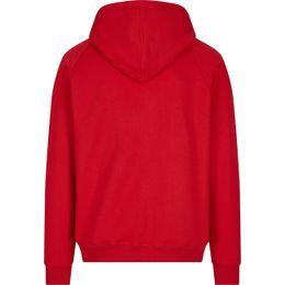 Rundhalspullover Urban Classics "Urban Classics Herren Blank Hoody", Herren, Gr. L, rot, 65% Baumwolle, 35% Polyester, unifarben, loose fit, ohne Ausschnitt, Pullover Rundhalspullover