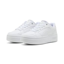 Sneaker Puma "REBOUND FEMME LOW", Damen, Gr. 42, wei&szlig; (Puma wei&szlig;, vapor gray), Synthetik, Schuhe Sneaker