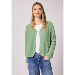 Cardigan Street One, Damen, Gr. 34, pale mint gr&uuml;n, Stoff, 100% Polyester, unifarben, normal normal, V-Ausschnitt, abgesteppt, Strickjacken, mit V-Ausschnitt