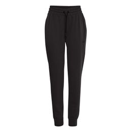 Jogginghose North Bend "Jogginghose NBBraida", Damen, Gr. 36, N-Gr, schwarz, Obermaterial: 66% Viskose CV. 30% Polyester PES. 4% Elasthan EL., unifarben, regular fit normal, Hosen Jogginghose