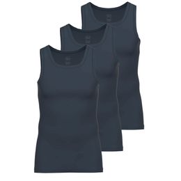 Achselhemd Ammann "3er Pack Athletic Shirt Day Modern / Close to you", Herren, Gr. 7, N-Gr, blau (nightblau), Obermaterial: 93% Baumwolle CO. 7% Elasthan EL., Unterhemden