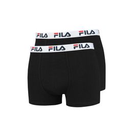 Boxershorts Fila "Boxershort 2er Pack", Herren, Gr. L, schwarz, Obermaterial: 95% Baumwolle CO. 5% Elasthan EL., Unterhosen