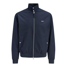 Jack & Jones Outdoorjacke JACK & JONES "JPRBLUALVES HARRINGTON JKT", Herren, Gr. L, seaborne, Web, Obermaterial: 90% Polyester, 10% Elasthan, unifarben, regular fit normal, Rippb&uuml;ndchen, Jacken Outdoorjacke
