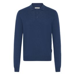 Longsleeve Casual Friday "Strickpullover CFFrode", Herren, Gr. L, blau (medieval blau melange), Obermaterial: 95% Baumwolle CO. 5% Kaschmir WS., Shirts