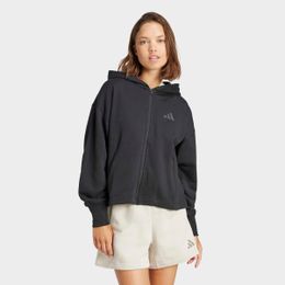 Kapuzensweatshirt adidas Sportswear "W ALL SZN FT FZ", Damen, Gr. L, schwarz, Obermaterial: 100% Baumwolle, Sweatshirts