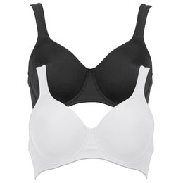 B&uuml;gel-BH Anita "B&uuml;gel BH Twin", Damen, Gr. 100, Cup C, bunt (schwarz wei&szlig;), Obermaterial: 70% Polyamid PA. 30% Elasthan EL., BHs B&uuml;gel-BH