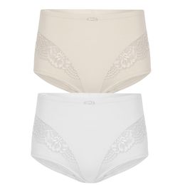Miederslip SuSa "2er Pack Miederslip London", Damen, Gr. 52, bunt (champagner wei&szlig;), Stoff, Obermaterial: 75% Polyamid PA. 25% Elasthan EL., Unterhosen