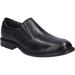 Slipper Josef Seibel "Earl 13, schwarz", Herren, Gr. 42, schwarz, Obermaterial: 100% Rindsleder Leather cow., Schuhe Slipper