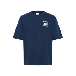 !Solid Rundhalsshirt SOLID "Rundhalsshirt SDOdaniel", Herren, Gr. XXL, blau (marineblaus), Obermaterial: 50% Baumwolle CO. 50% Polyester PES., Shirts Rundhalsshirt