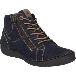 Stiefelette Josef Seibel "Fergey 67, ocean", Damen, Gr. 36, blau (ocean), Obermaterial: 100% Rindsleder Leather cow., Schuhe Stiefelette
