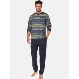 Schlafanzug Babista "Schlafanzug GALANDO", Herren, Gr. XXL, blau, Obermaterial: 100% Baumwolle CO., Homewear-Sets Schlafanzug