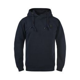 Kapuzenpullover INDICODE "Hoodie IDBarneys", Herren, Gr. S, blau (navy), Web, Obermaterial: 60% Baumwolle CO. 40% Polyester PES., unifarben, normal, Pullover Kapuzenpullover