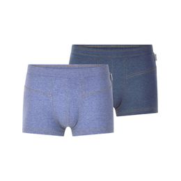Retro Pants Babista "2er Pack Retropants BALDOMAR", Herren, Gr. 3XL, blau, Obermaterial: 60% Baumwolle CO. 40% Polyester COOLMAX PES(Coolmax)., Unterhosen