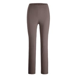 Schlupfhose GOLDNER "Schlupfhose CARLA in Super-Stretch", Damen, Gr. 44, N-Gr, beige (taupe), Obermaterial: 72% Viskose CV. 25% Polyamid PA. 3% Elasthan EL., Hosen Schlupfhose