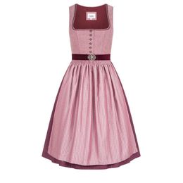 N&uuml;bler Dirndl N&Uuml;BLER "Midi Dirndl Lohe", Damen, Gr. 36, EURO, lila (beere), Obermaterial: 100% Polyester PES., Kleider