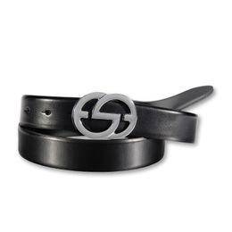 Lederg&uuml;rtel Silbergift "Lederg&uuml;rtel im Classicstyle mit Koppelschlie&szlig;e", Damen, Gr. 105, schwarz, Rindsleder, G&uuml;rtel Lederg&uuml;rtel