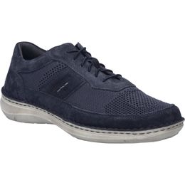 Schn&uuml;rschuh Josef Seibel "New Anvers 12, indigo", Herren, Gr. 39, blau (indigo), Obermaterial: 80% Rindsleder Leather cow. 20% Textilmaterial TEXMAT., Schuhe Schn&uuml;rschuh