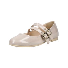 Riemchenballerina Nero Giardini "Nero Giardini Ballerinas Leder", Damen, Gr. 38, beige, Leder, Schuhe Riemchenballerina