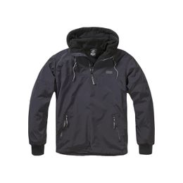 Anorak Brandit "Brandit Herren Pull Over Windbreaker", Herren, Gr. L, schwarz, 100% Polyamid, unifarben, normal, ohne Ausschnitt, Jacken