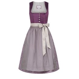 N&uuml;bler Dirndl N&Uuml;BLER "Midi Dirndl Giovanna", Damen, Gr. 36, EURO, lila, Obermaterial: 100% Polyester PES., Kleider