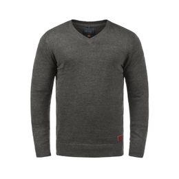 Strickfleece-Pullover Blend "Strickpullover BHLasse", Herren, Gr. XXL, grau (pewter mix), Obermaterial: 50% Baumwolle CO. 50% Polyacryl PAN., Pullover