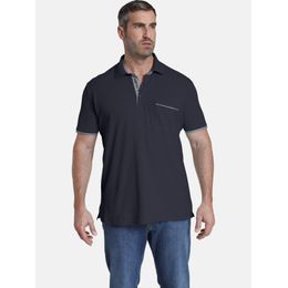 Poloshirt Jan Vanderstorm "Poloshirt MELKER", Herren, Gr. L, blau (dunkelblau), Obermaterial: 100% Baumwolle CO., comfort fit normal, ohne Ausschnitt, Shirts