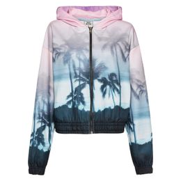Sweatjacke Just Rhyse "Just Rhyse Just Rhyse Lost Paradise Zip Hoody", Damen, Gr. M, lila, 80% Polyester, 20% Baumwolle, Sweatjacken Sweatjacke