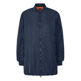Bomberjacke oxmo "Damen Blouson OXCamille", Damen, Gr. 36, blau (total eclipse), Obermaterial: 100% Polyester PES., Jacken Bomberjacke