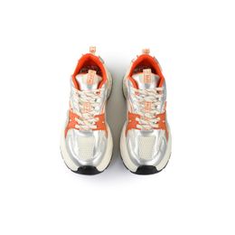 Trainingsschuh Buffalo "Buffalo Yuno - Vegan Nappa/Mesh", Damen, Gr. 37, cream, orange, Schuhe