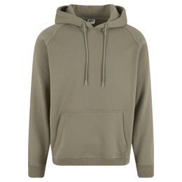 Rundhalspullover Urban Classics "Urban Classics Herren Blank Hoody", Herren, Gr. M, palegr&uuml;n, 65% Baumwolle, 35% Polyester, unifarben, loose fit, ohne Ausschnitt, Pullover Rundhalspullover