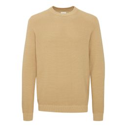 !Solid Strickfleece-Pullover SOLID "Strickpullover SDValencia", Herren, Gr. L, braun (starfish), Obermaterial: 100% Baumwolle CO., Pullover