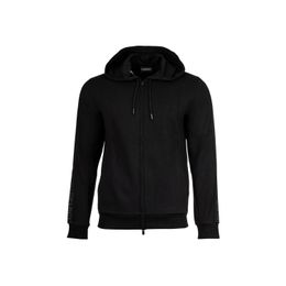 Sweatshirt Emporio Armani "Sweatjacke Basic Terry", Herren, Gr. XL, schwarz, Obermaterial: 60% Baumwolle CO. 40% Polyester PES., Sweatshirts Sweatshirt