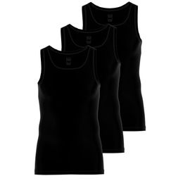 Achselhemd Ammann "3er Pack Athletic Shirt Day Modern / Close to you", Herren, Gr. 8, N-Gr, schwarz, Obermaterial: 93% Baumwolle CO. 7% Elasthan EL., Unterhemden