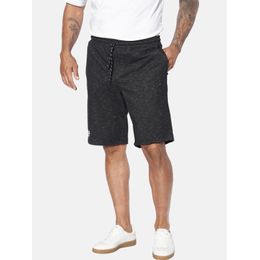 Sweatshorts Jan Vanderstorm "Doppelpack Sweatbermuda JORNRIK", Herren, Gr. L, N-Gr, schwarz, Obermaterial: 100% Baumwolle CO., Hosen Sweatshorts