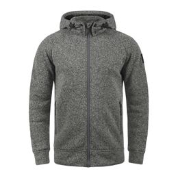 Kapuzenfleecejacke INDICODE "Kapuzensweatjacke IDChillingworth", Herren, Gr. M, grau (grau mix), Obermaterial: 100% Polyester PES., Jacken