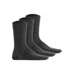 Kurzsocken Hudson "Socken SIMPLY&sup3; 3-PACK 3er Pack", Herren, Gr. 39-42, grau (grau meliert), Obermaterial: 80% Baumwolle CO. 18% Polyamid PA. 2% Elasthan EL., Socken