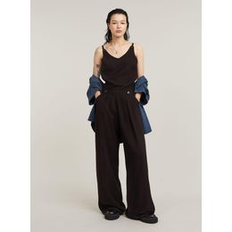 G-Star Raw Jumpsuit G-STAR "Fluid Strap Jumpsuit", Damen, Gr. S, Normalgr&ouml;&szlig;en, dk schwarz, Obermaterial: 90% Viskose, 10% Polyester, Overalls Jumpsuit