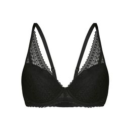 Sassa Mode Schalen-BH SASSA "Schalen BH Tempting Passion", Damen, Gr. 75, Cup C, schwarz, Spitze, Obermaterial: 86% Polyamid PA. 14% Elasthan EL., BHs Schalen-BH
