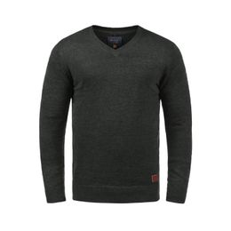 Strickfleece-Pullover Blend "Strickpullover BHLasse", Herren, Gr. XXL, grau (charcoal), Obermaterial: 50% Baumwolle CO. 50% Polyacryl PAN., Pullover