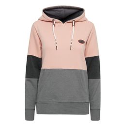 Kapuzenpullover oxmo "Hoodie OXKathrine", Damen, Gr. L, rosa (mahogany rose), Obermaterial: 60% Baumwolle CO. 40% Polyester PES., Sweatshirts Kapuzenpullover