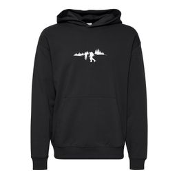 !Solid Kapuzenpullover SOLID "Hoodie SDHalmus", Herren, Gr. XL, schwarz (true schwarz), Obermaterial: 60% Baumwolle CO. 40% Polyester PES., Pullover Kapuzenpullover
