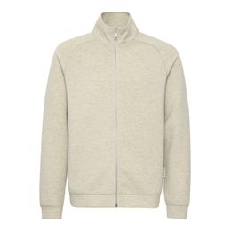 Sweatjacke Casual Friday "Sweatjacke CFSIGURD 0096 zipthrough sweatshirt", Herren, Gr. L, braun (tree house melange), Obermaterial: 80% Viskose CV. 13% Polyester PES. 7% Elasthan EL., Sweatjacken Sweatjacke