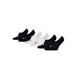 F&uuml;&szlig;linge Puma "Socken 6er Pack", Herren, Gr. 43-46, schwarz (schwarz, wei&szlig;), Obermaterial: 78% Baumwolle CO. 18% Polyester PES. 3% Elasthan EL. 1% Polyamid PA., Socken