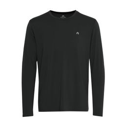 Longsweatshirt North Bend "Longsweatshirt NBTergong", Herren, Gr. M, schwarz, Obermaterial: 92% Polyester PES. 8% Elasthan EL., Shirts