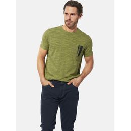 T-Shirt Babista "T-Shirt ROMARIO", Herren, Gr. M, gr&uuml;n (gr&uuml;n melange), Obermaterial: 90% Baumwolle CO. 10% Polyester COOLMAX PES(Coolmax)., Shirts T-Shirt