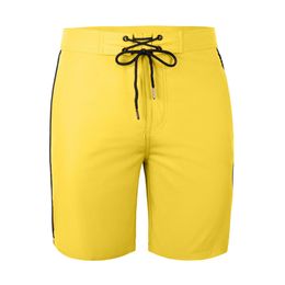 Badeshorts YEAZ "Badeshorts DAVEY", Herren, Gr. L, US, gelb, Obermaterial: 92% Polyester PES. 8% Elasthan EL., Badehosen Badeshorts